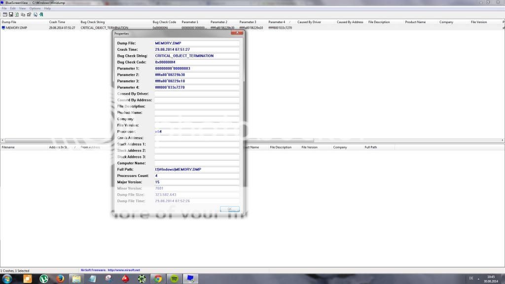 System - Bluescreen 0xf4 Critical Object Termination | Dr. Windows